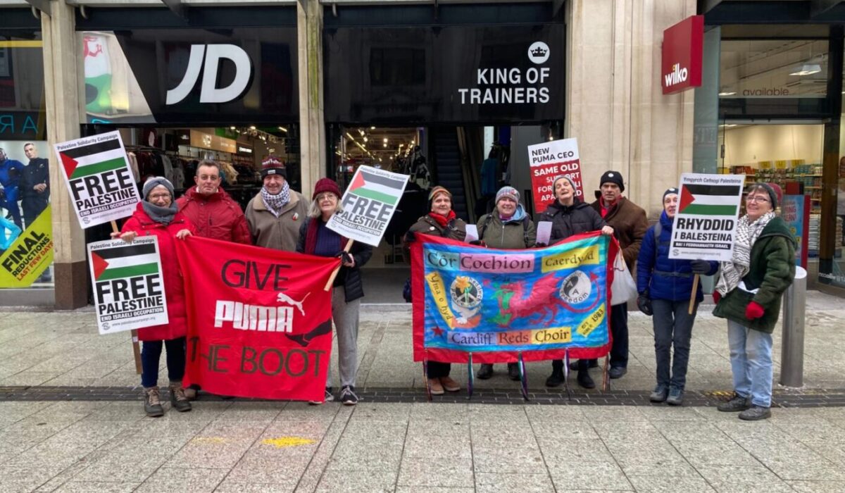 Dozens of #BoycottPUMA protests take place across Britain - Palestine ...