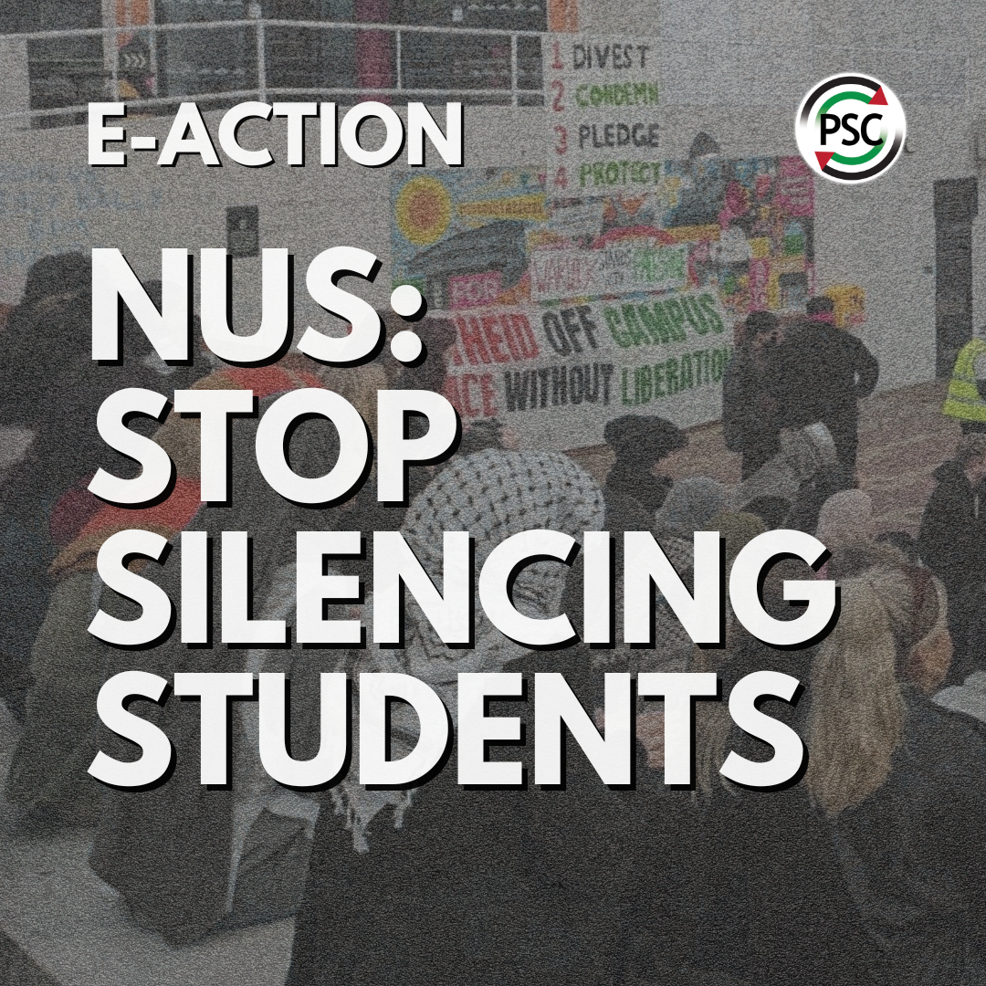 NUS: Stop silencing students on Palestine