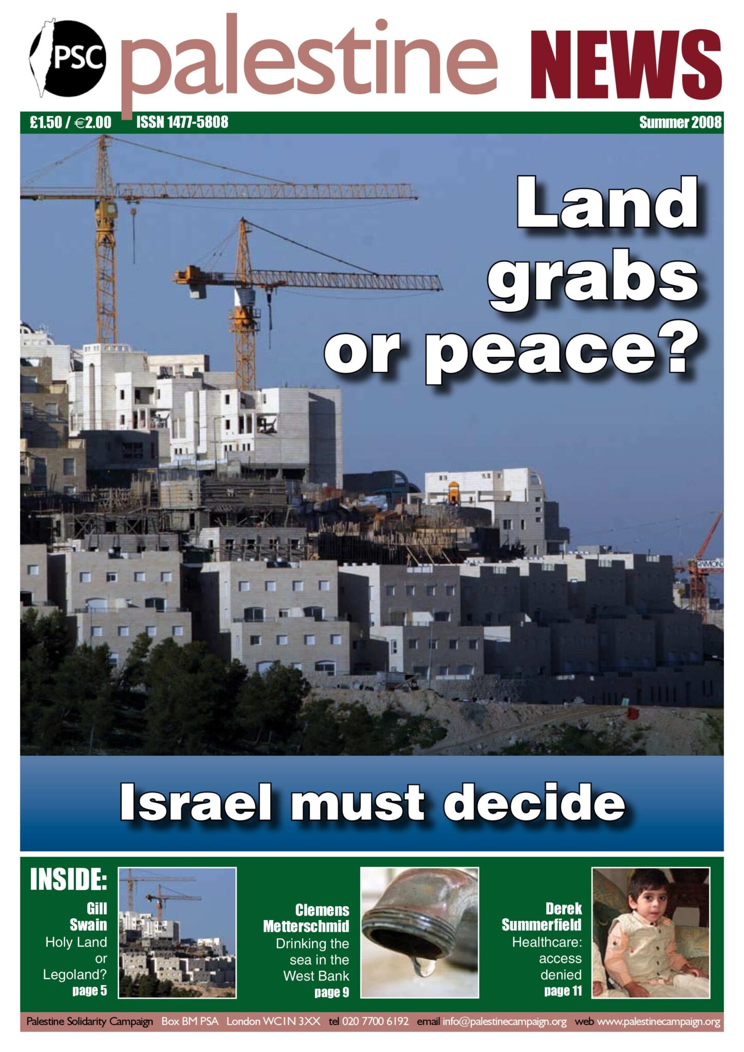 Palestine News - Palestine Solidarity Campaign